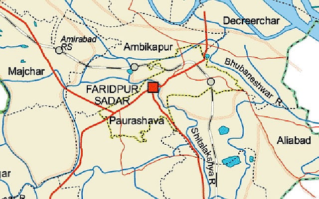 Temple set on fire in Faridpur